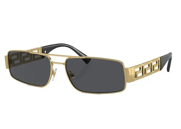 Versace Rectangle Logo Runway Sunglasses