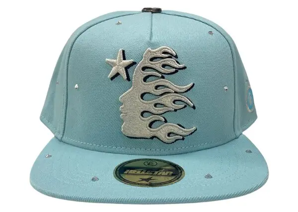 HELLSTAR Og Logo Rhinestones 59fifty Fitted Hat - Baby Blue