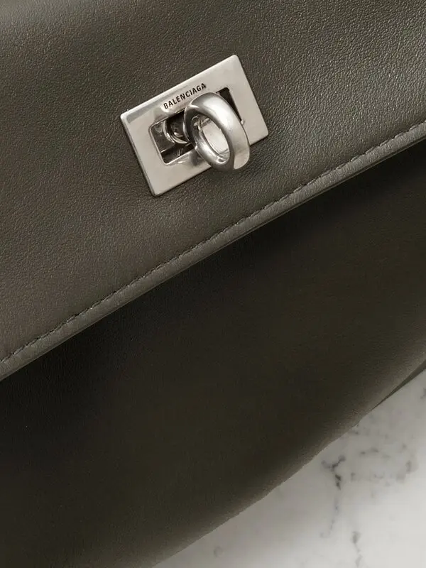 Balenciaga Rodeo Small Leather Tote - Green