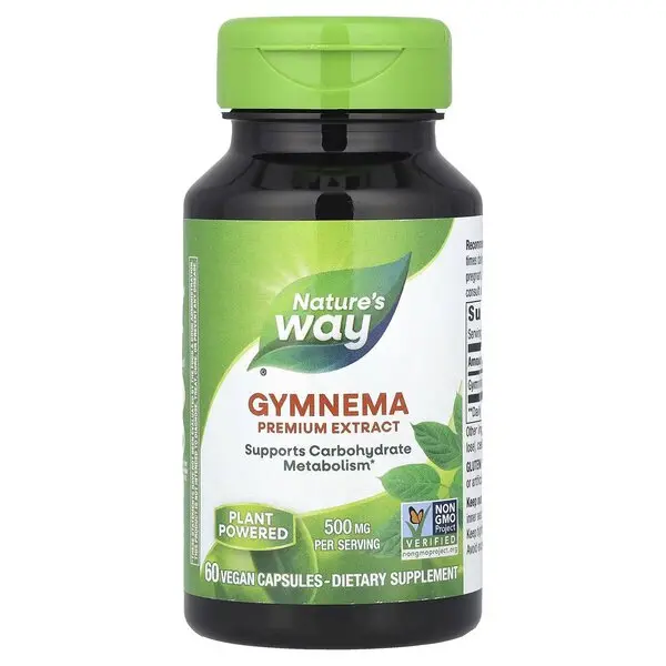 NATURE'S WAY Gymnema Standardized 60 Capsules - One-color