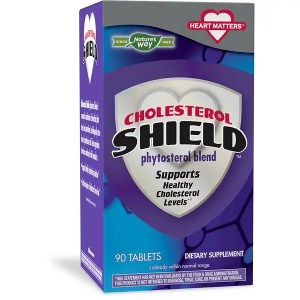 NATURE'S WAY Cholesterol Shield 90 Tablets - One-color
