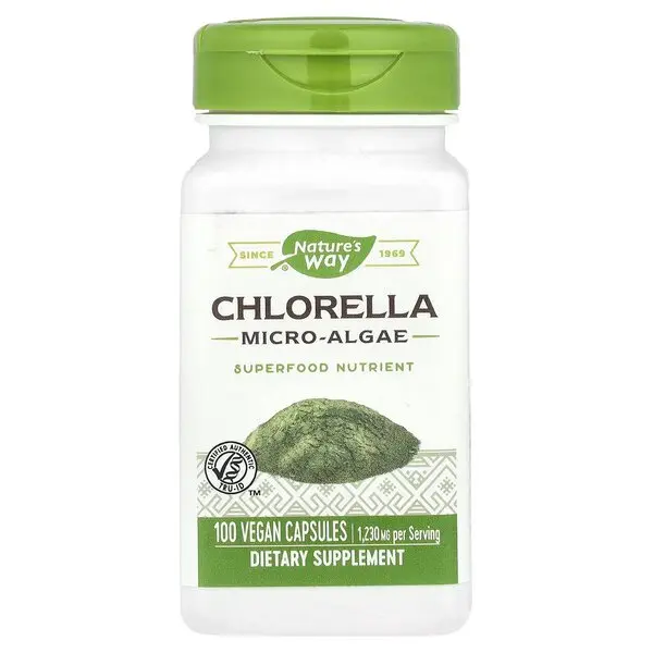 NATURE'S WAY Chlorella 100 Capsules - One-color