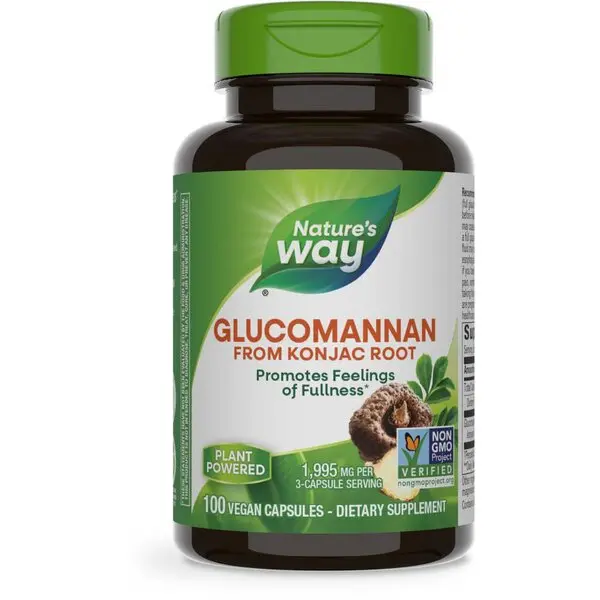 NATURE'S WAY Glucomannan 100 Capsules - One-color