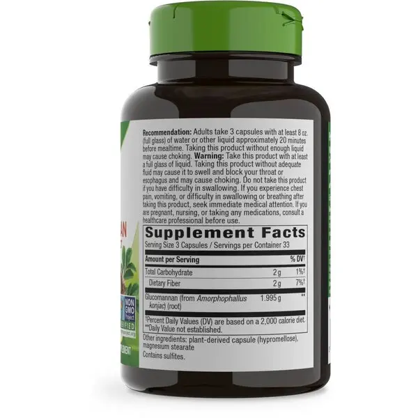 NATURE'S WAY Glucomannan 100 Capsules