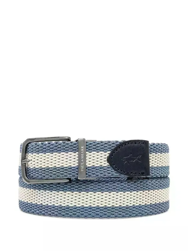 Paul & Shark Striped Belt - Blue
