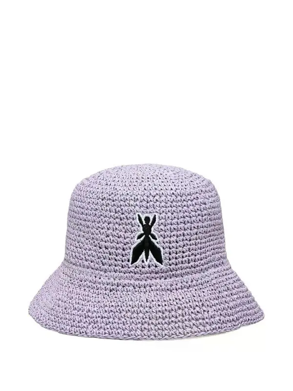 Patrizia Pepe Crochet Bucket Hat - Purple