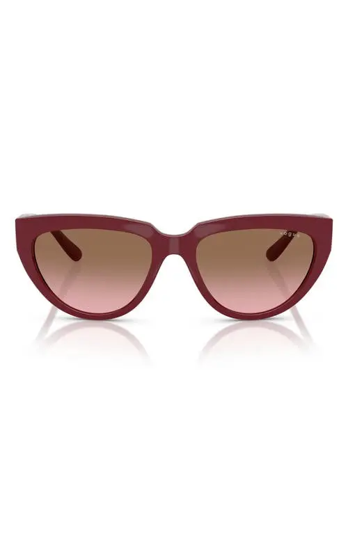 VOGUE 54mm Irregular Sunglasses - Bordeaux