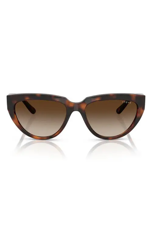 VOGUE 54mm Irregular Sunglasses - Havana