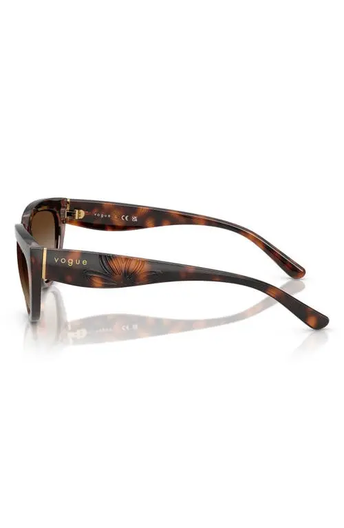 VOGUE 54mm Irregular Sunglasses - Havana