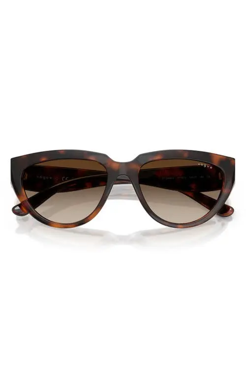 VOGUE 54mm Irregular Sunglasses - Havana