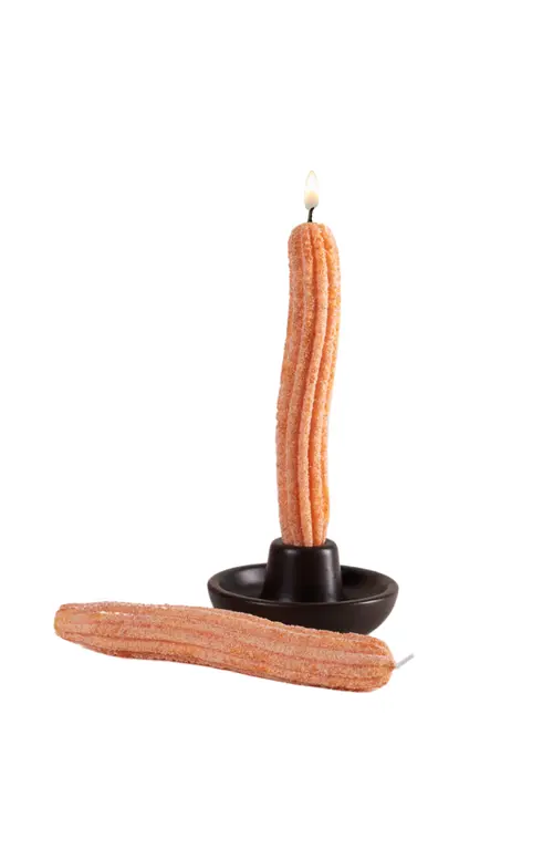 SOUTHLAKE GIFTS Churros Taper Candle Set - Churro Brown
