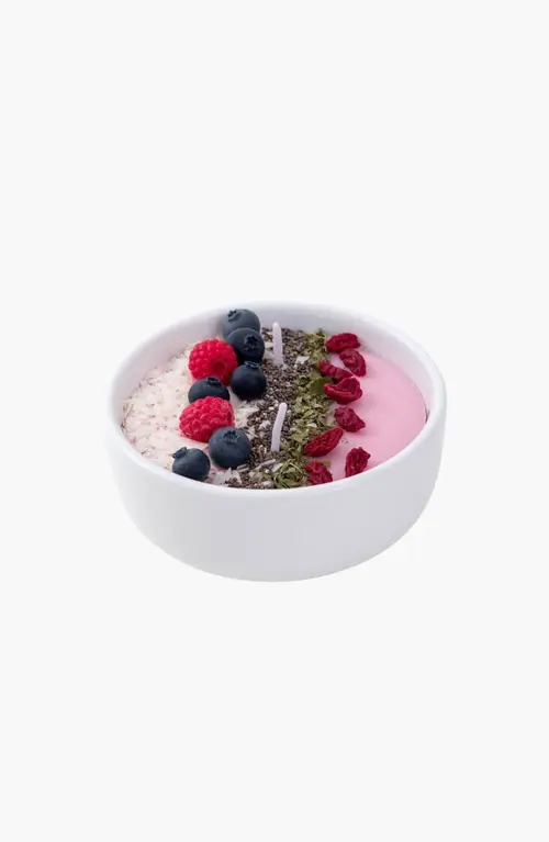SOUTHLAKE GIFTS Smoothie Yogurt Acai Bowl Candle - Pink