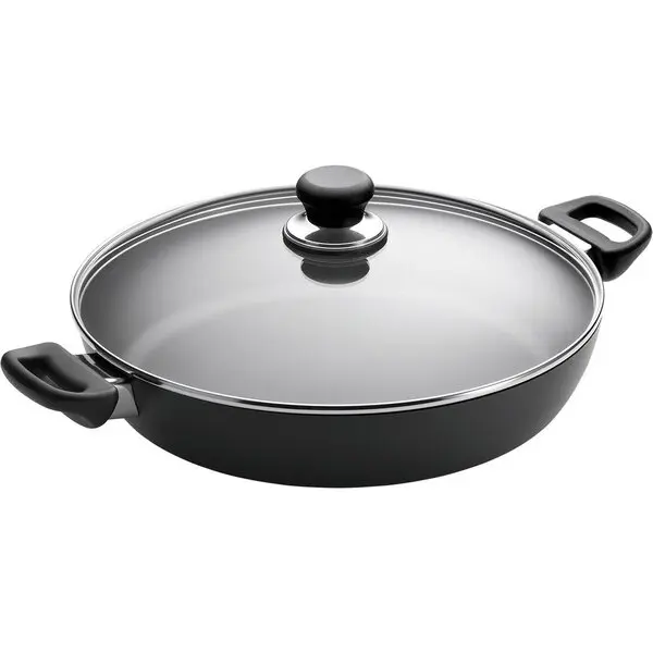 SCANPAN Classic 12 Inch Chef Pan W/lid - Black