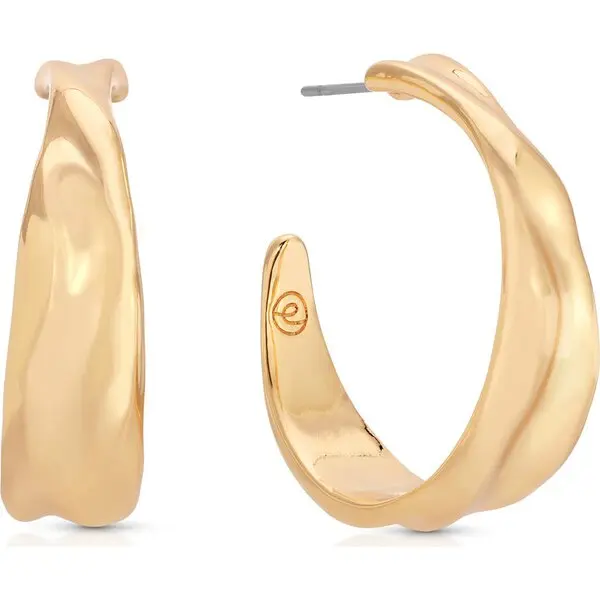 Ettika Liquid Luxe Hoop Earrings - Gold