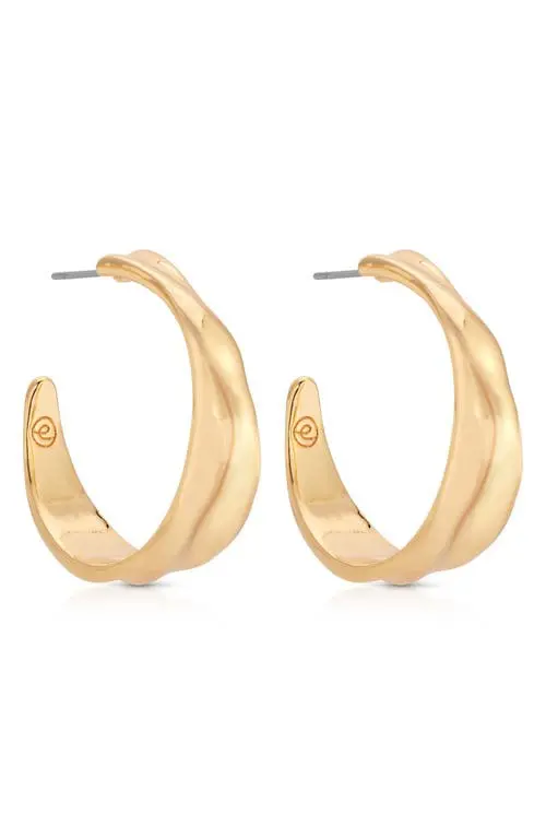 Ettika Liquid Luxe Hoop Earrings - Gold