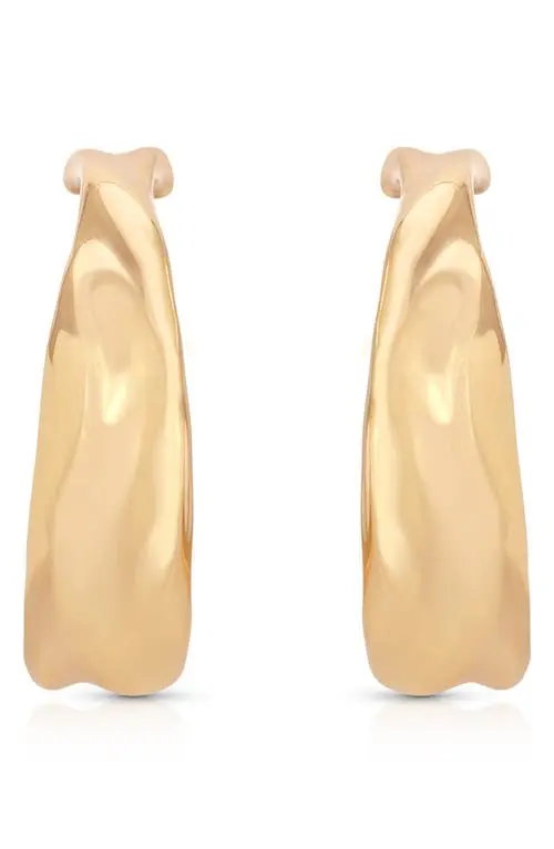 Ettika Liquid Luxe Hoop Earrings - Gold
