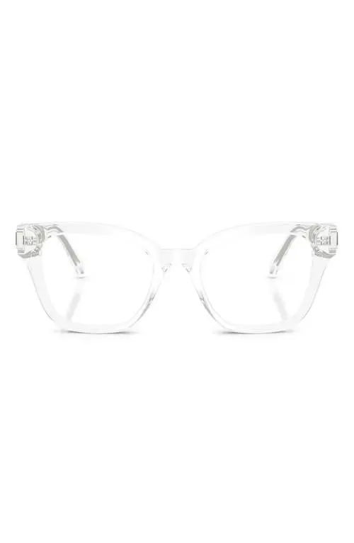 SWAROVSKI 50mm Square Eyeglasses - Transparent /demo Lens