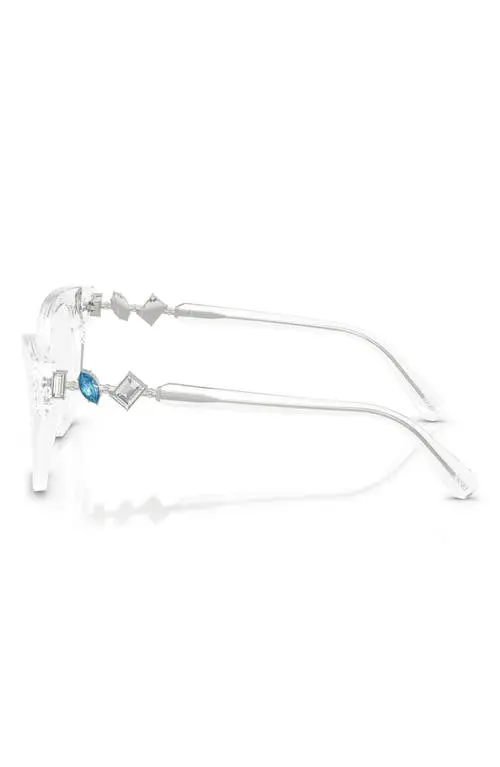 SWAROVSKI 50mm Square Eyeglasses - Transparent /demo Lens