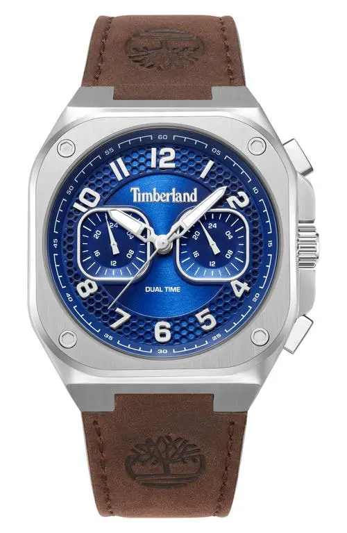 Timberland Mackinac Multifunction Chronograph Strap Watch - Dark Brown
