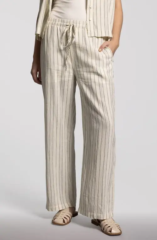 WEEKEND LOS ANGELES Elise Stripe Linen Blend Pants