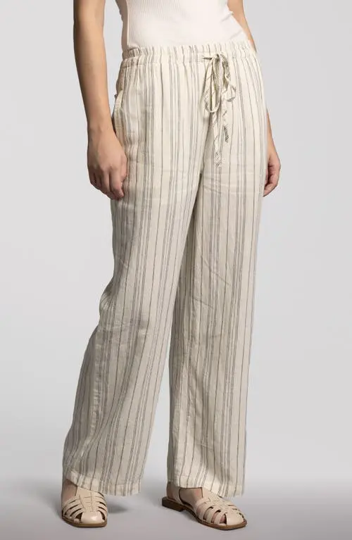 WEEKEND LOS ANGELES Elise Stripe Linen Blend Pants