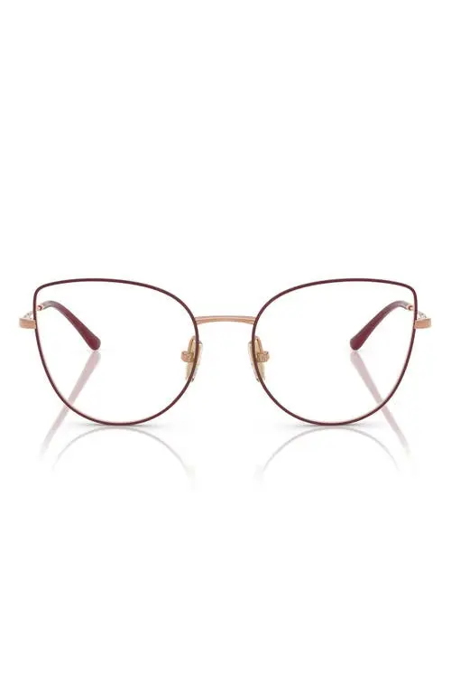 VOGUE 53mm Cat Eye Optical Glasses - Bordeaux