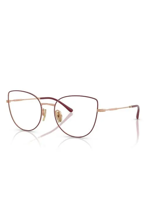 VOGUE 53mm Cat Eye Optical Glasses - Bordeaux