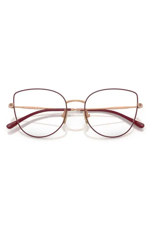 VOGUE 53mm Cat Eye Optical Glasses - Bordeaux