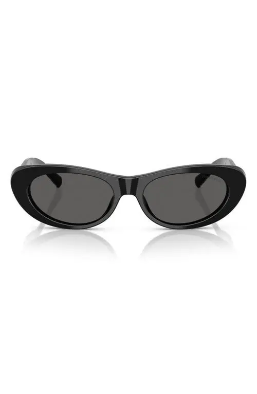 Tiffany & Co. 55mm Oval Sunglasses - Black / Dark Grey