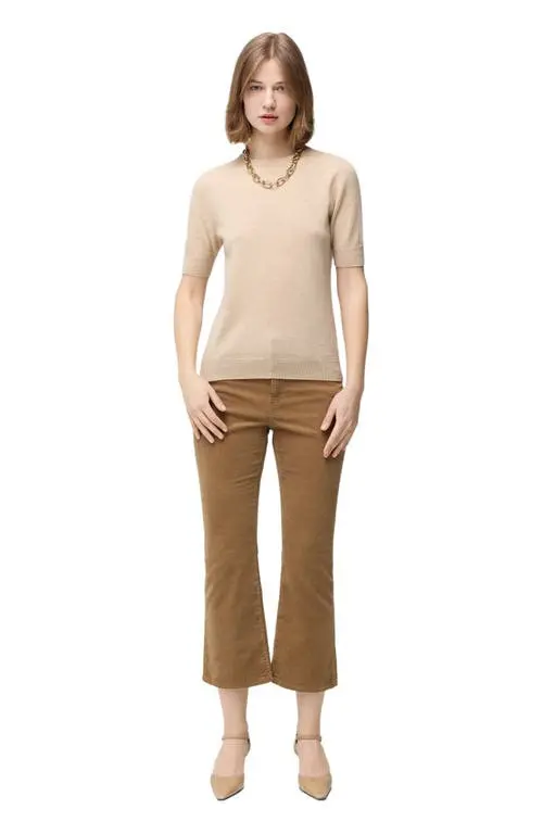 Gobi Cashmere Crew Neck Knit Top