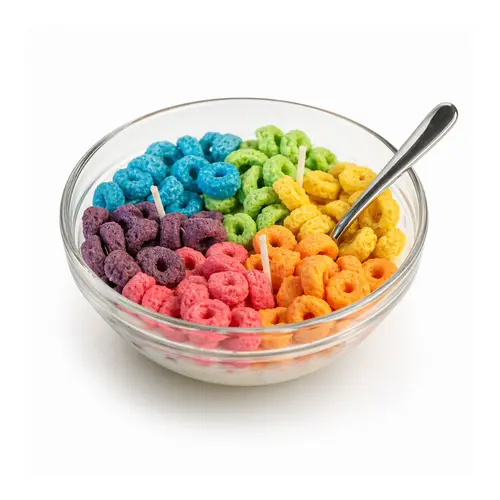 SOUTHLAKE GIFTS Fruit Loops Cereal Candle - Candle Only