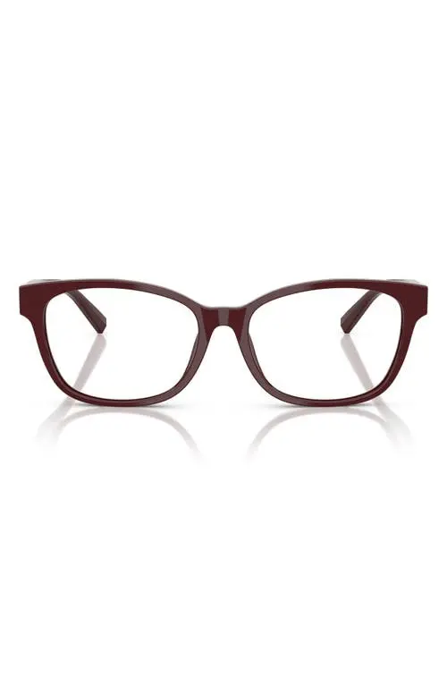Tiffany & Co. 53mm Pillow Optical Glasses - Burgundy/demo Lens