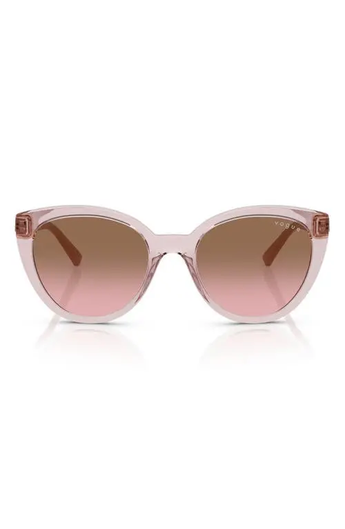 VOGUE 53mm Cat Eye Sunglasses - Transparent Pink