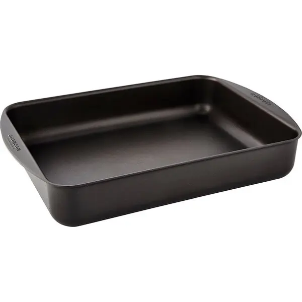 SCANPAN Classic 15.25" X 10.5" Roasting Pan - Black