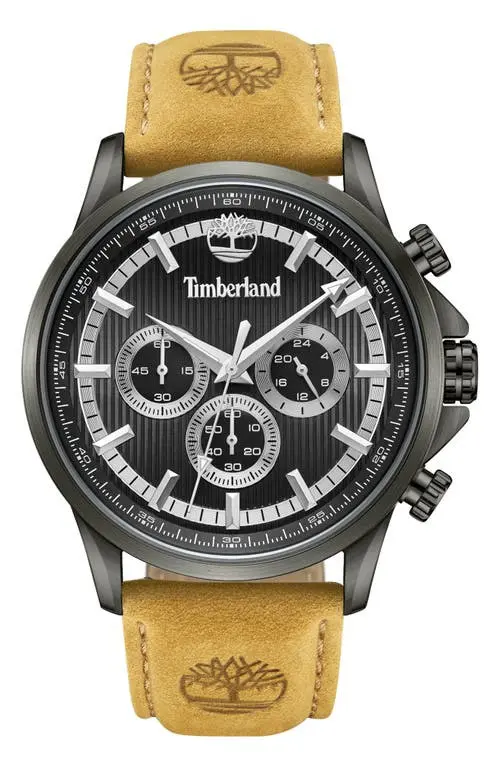 Timberland Multifunction Chronograph Strap Watch - Tan