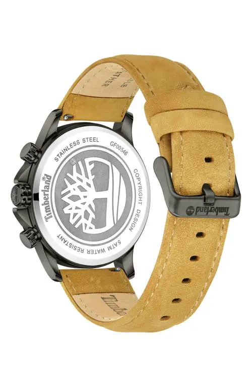 Timberland Multifunction Chronograph Strap Watch - Tan