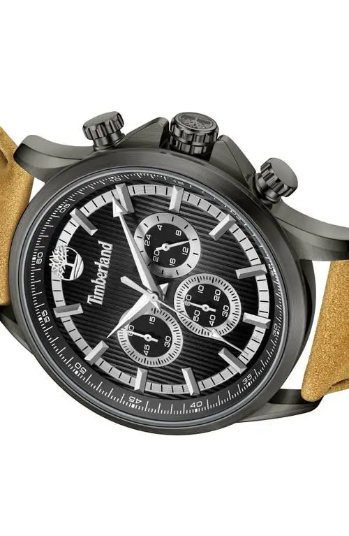 Timberland Multifunction Chronograph Strap Watch - Tan