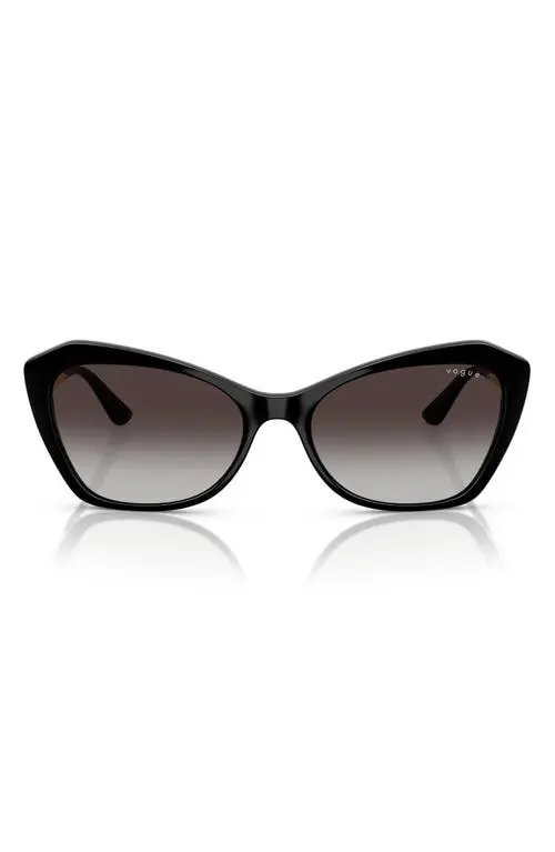 VOGUE 56mm Cat Eye Sunglasses - Black