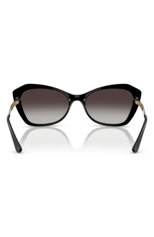 VOGUE 56mm Cat Eye Sunglasses - Black