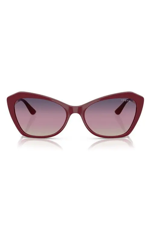 VOGUE 56mm Cat Eye Sunglasses - Cherry