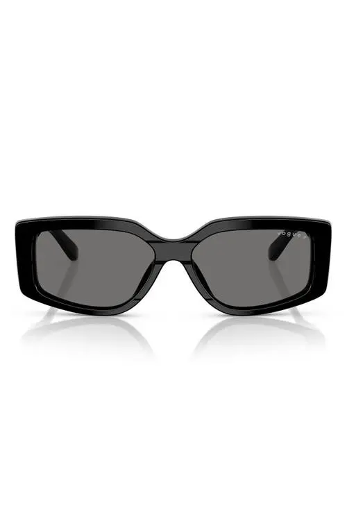 VOGUE 55mm Polarized Rectangular Sunglasses