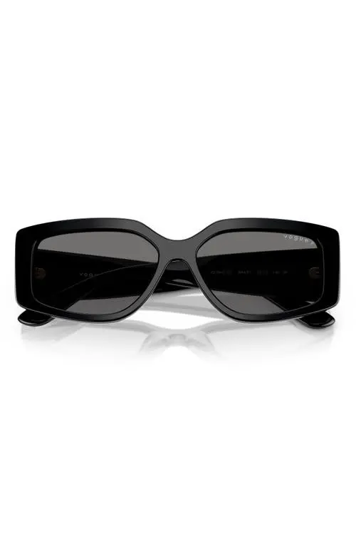 VOGUE 55mm Polarized Rectangular Sunglasses