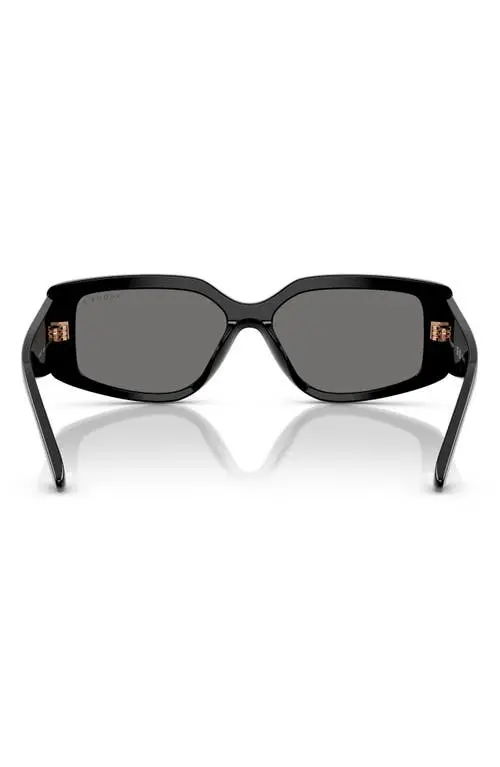 VOGUE 55mm Polarized Rectangular Sunglasses