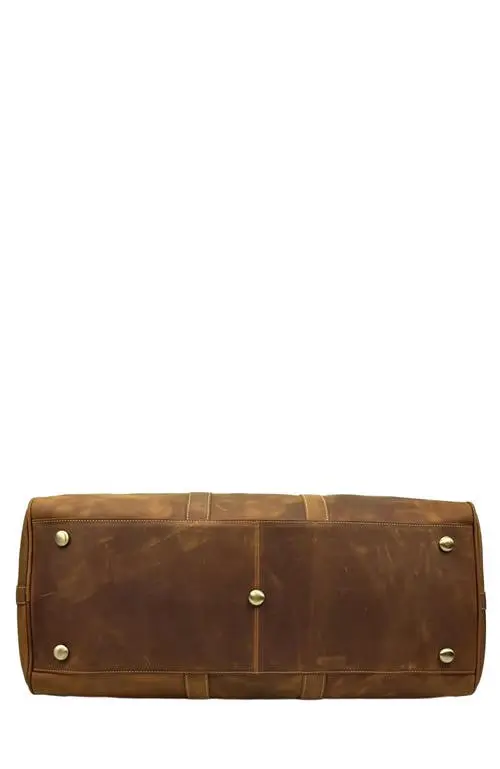 STEEL HORSE LEATHER The Bjarke Weekender Duffle Bag - Brown