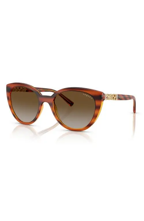 VOGUE 53mm Polarized Cat Eye Sunglasses
