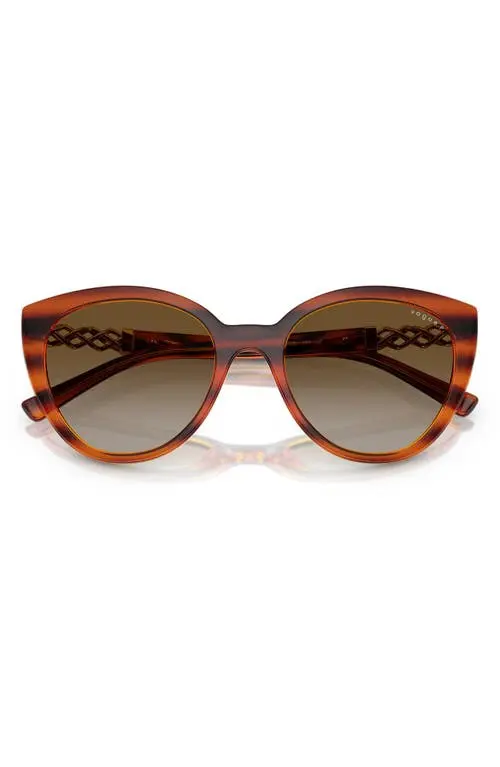 VOGUE 53mm Polarized Cat Eye Sunglasses
