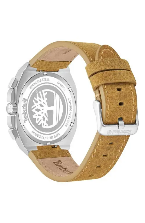 Timberland Mackinac Multifunction Chronograph Strap Watch - Tan