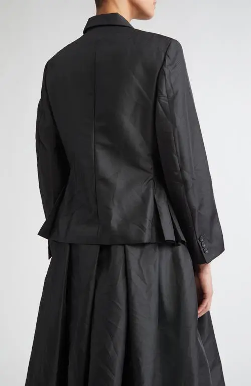 Comme Des Garçons Pleated Gabardine Blazer