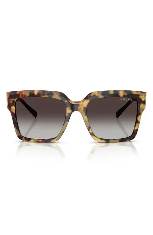 VOGUE 54mm Square Sunglasses - Yellow Tortoise