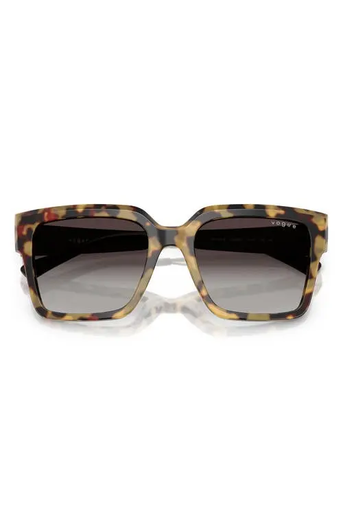 VOGUE 54mm Square Sunglasses - Yellow Tortoise